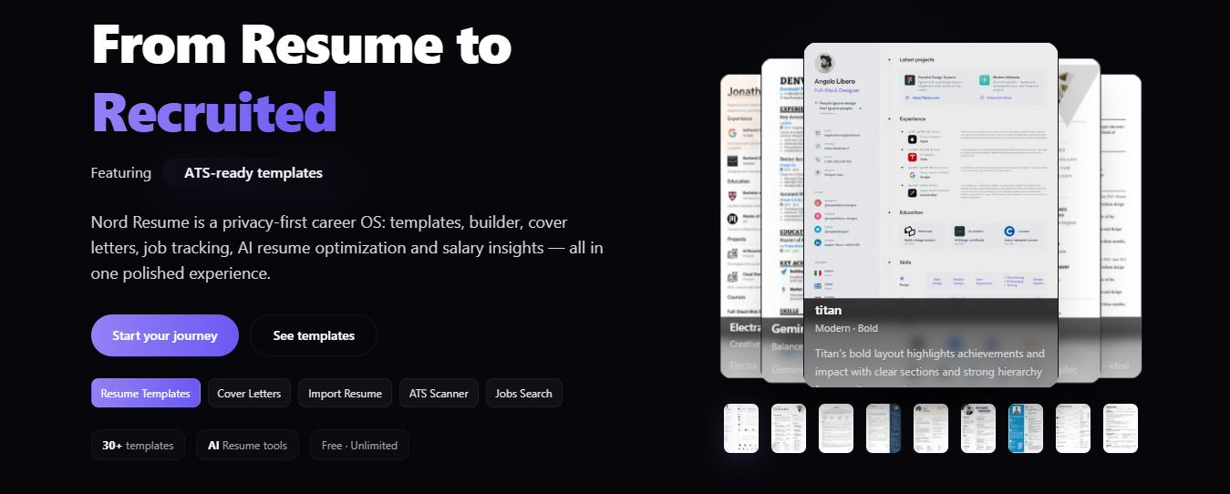 Free ATS Resume Scanner 2025 | Check ATS Score, Keyword Match & Get ...